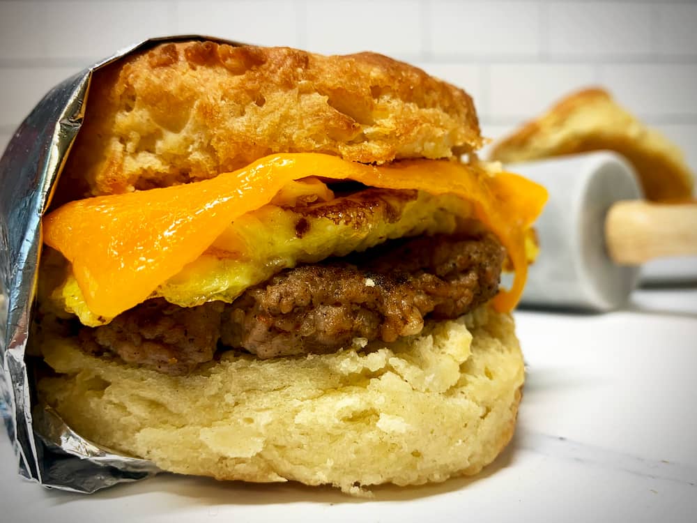 Breakfast Biscuit Sandwiches – Green Barn Bakery
